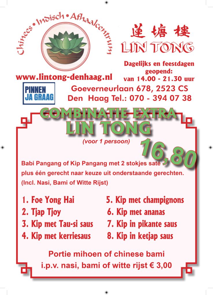 Lin Tong – Chinees-Indisch Restaurant